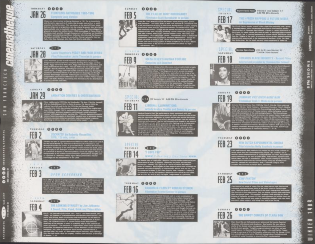 OPEN SCREENING – SFCinematheque